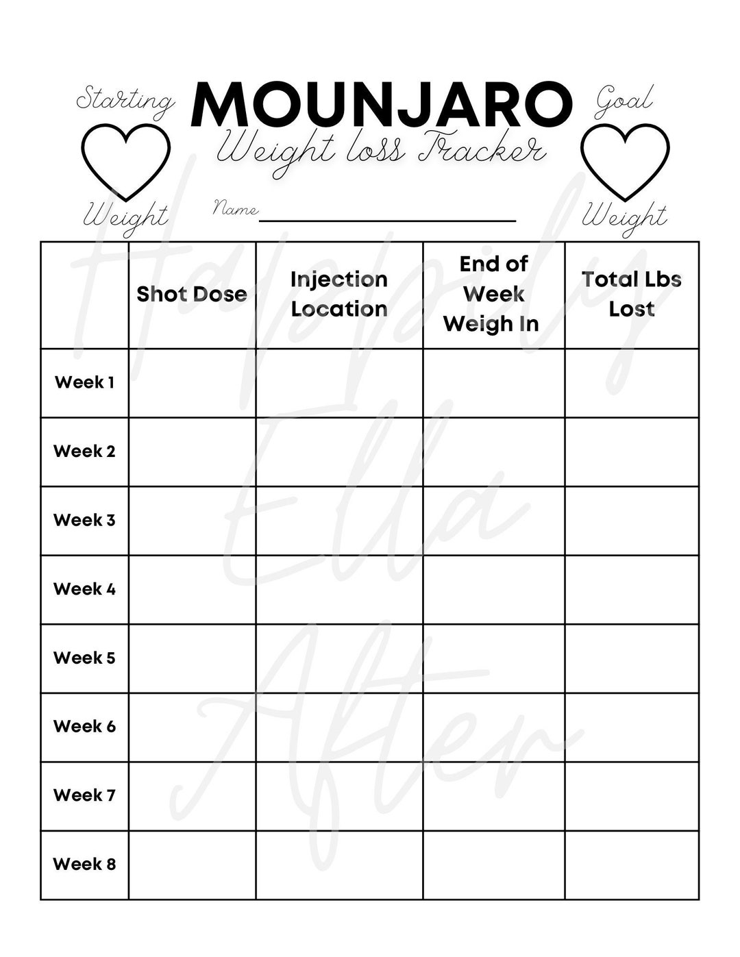 Printable Mounjaro Weight Loss Tracker Diet Tracker Weight - Etsy Printable Mounjaro Weight Loss Tracker Diet Tracker Weight - Etsy