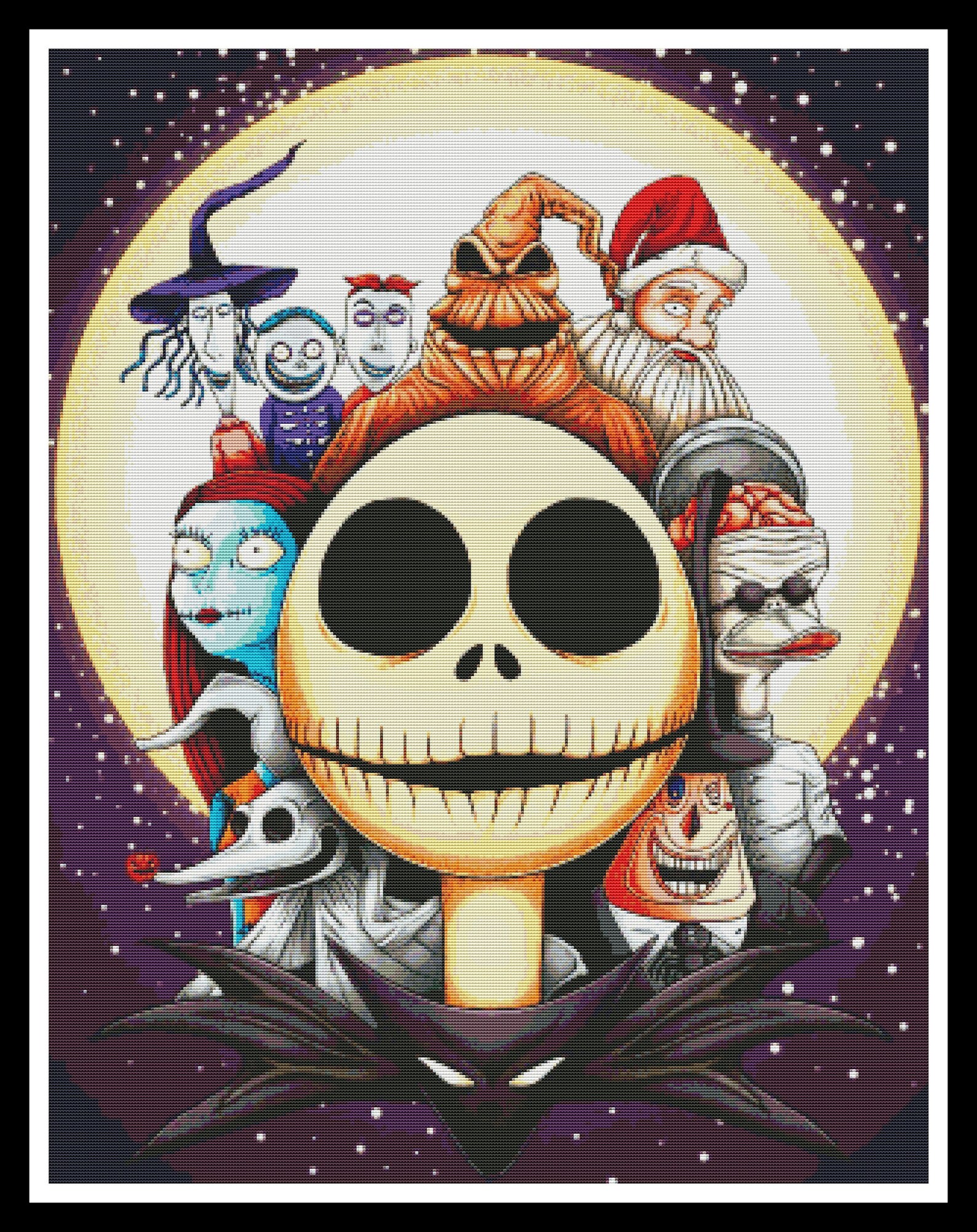 Nightmare Before Christmas Cross Stitch Pattern / Halloween - Etsy