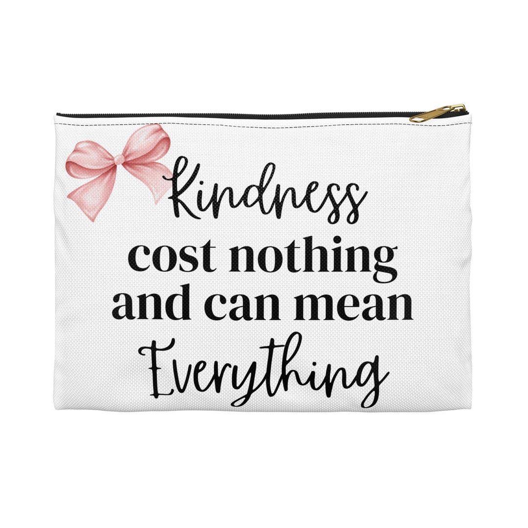 Kindness Travel Pouch, Mental Health Travel Pouch, Be Kind Travel Bag ...