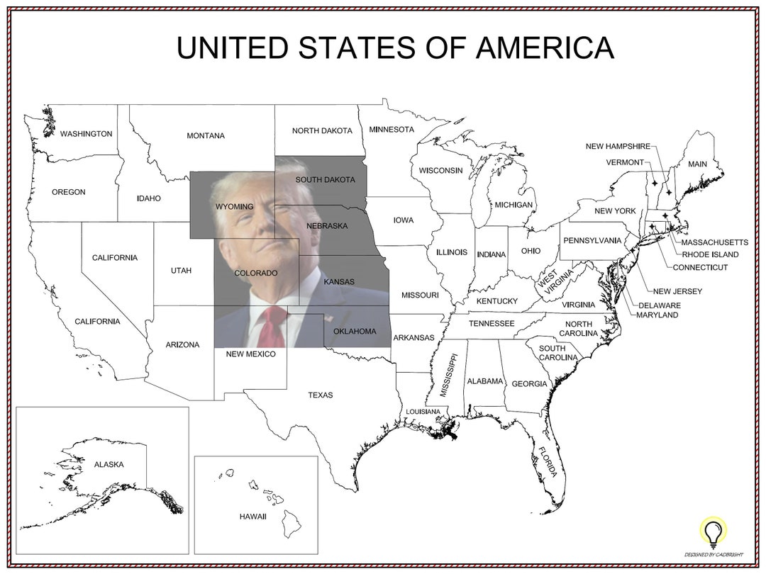 United States Map_trump US Map - Etsy