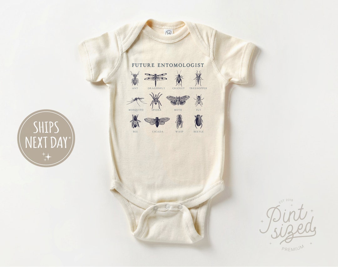 Future Entomologist Onesie® Vintage Zoologist Bodysuit Cute Insect ...
