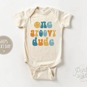 One Groovy Dude Toddler Shirt First Birthday Shirt Boys Retro Birthday ...