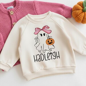 Personalized Girls Halloween Shirt - Girls Ghost Name Toddler Shirt ...