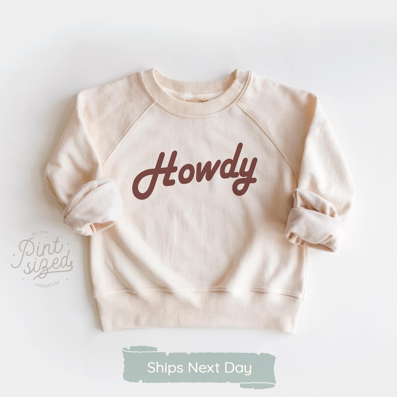 Baby Girl Howdy Sweater - Etsy