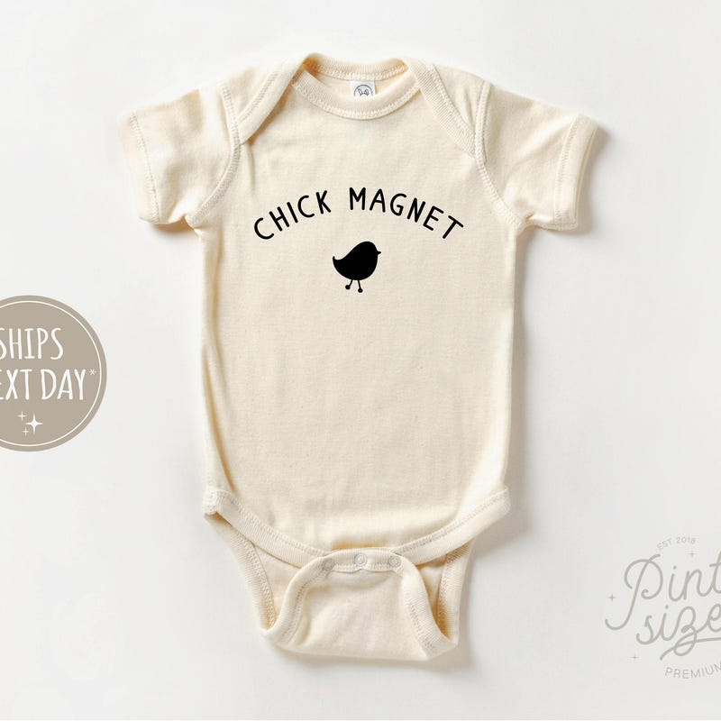Baby Chick Magnet Onesie - Etsy