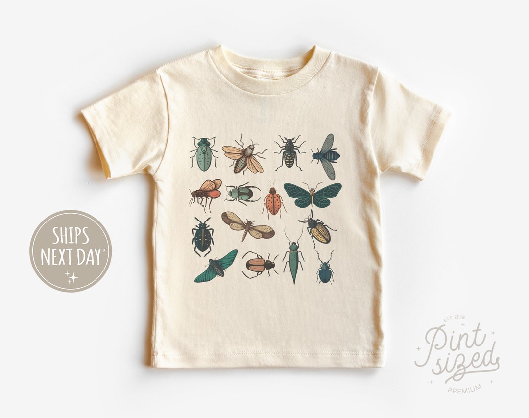 Retro Bugs Toddler Shirt - Vintage Entomologist Tee - Cute Insect ...