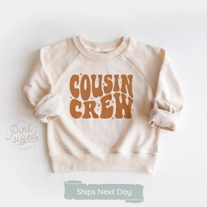 Cousin Crew Toddler Shirt - Boho Retro Kids Shirt - Cute Cousin Natural Toddler Tee - Etsy