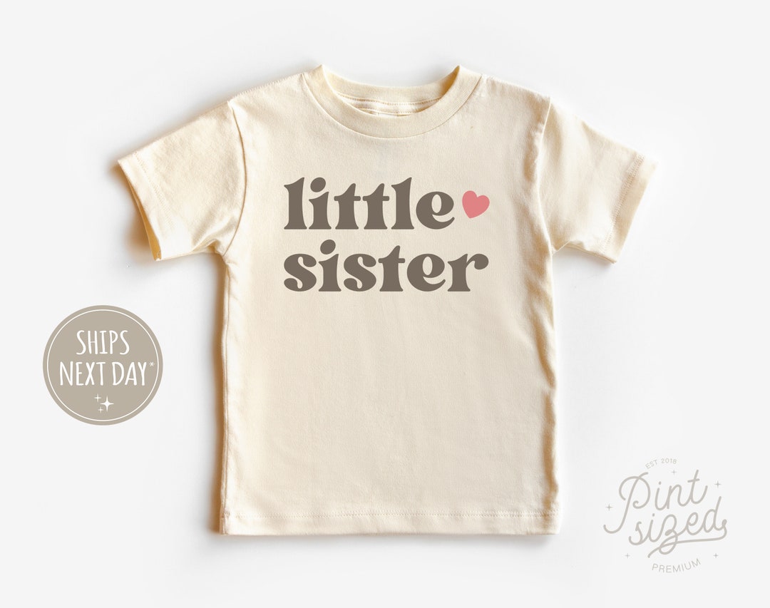 Little Sister Shirt Retro Little Sister Sibling Kids Shirt Cute Little Sister Gift - Etsy