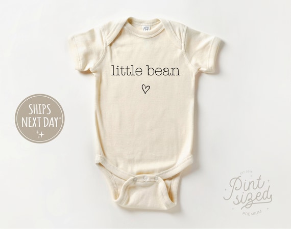 Little Bean Baby Onesie® Minimalist Bodysuit Cute Natural - Etsy