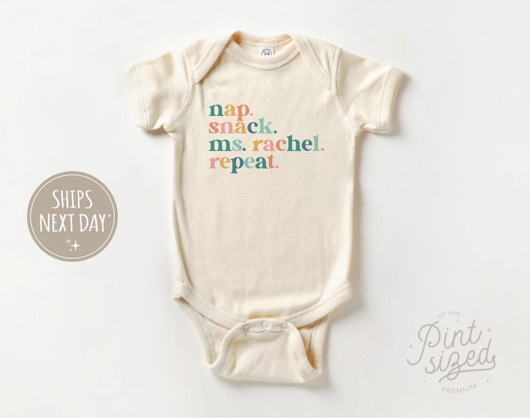 Nap, Snack, Ms. Rachel, Repeat Baby Onesie® - Cute Baby Ms. Rachel Baby ...