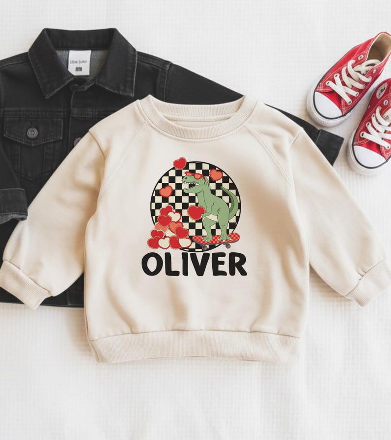 Personalized Dinosaur Baby Onesie® – Valentine's Day Bodysuit - Custom ...