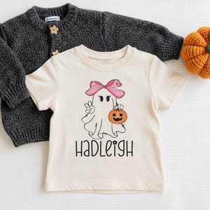 Personalized Girls Halloween Shirt - Girls Ghost Name Toddler Shirt ...