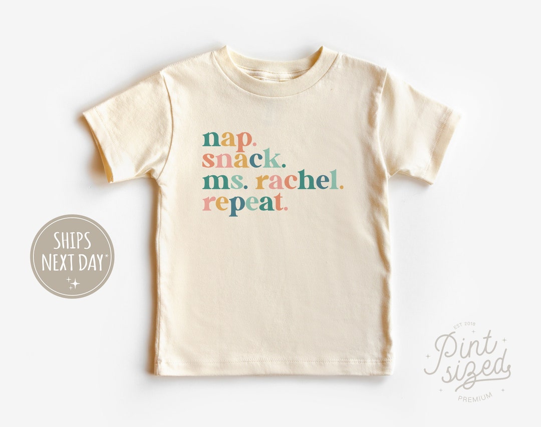 Nap Snack Ms. Rachel Repeat Toddler Shirt Cute Kids Shirt Funny Natural ...
