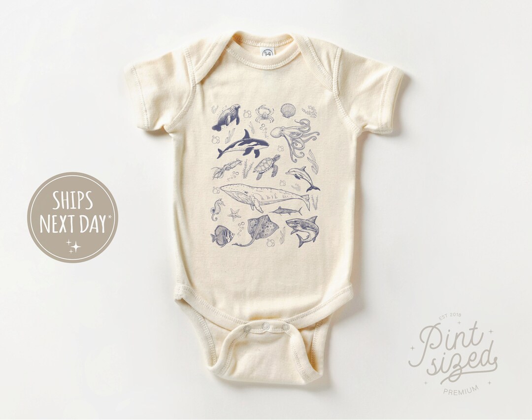 Ocean Creatures Onesie® - Under the Sea Onesie® -marine Animals Baby ...