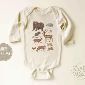 Forest Animals Baby Onesie® - Nature Wildlife Bodysuit - Cute Woodland ...