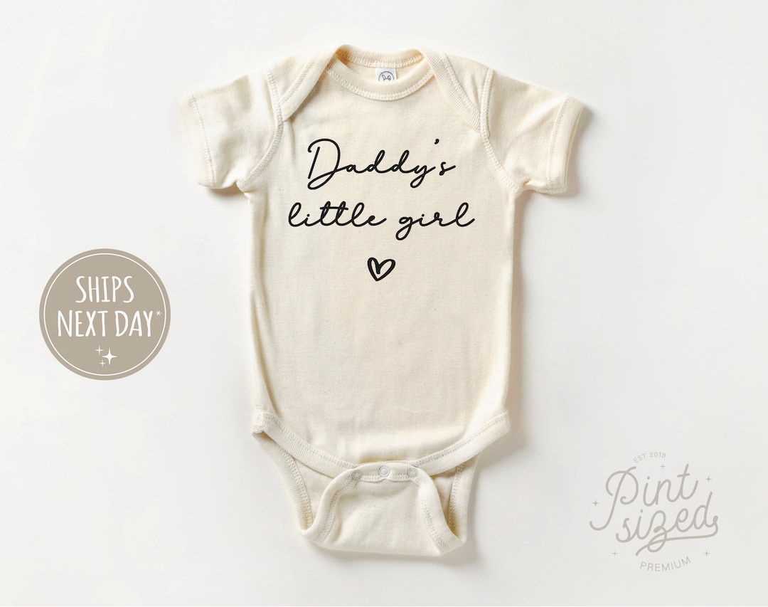 Daddy's Little Girl Onesie® - Minimalist Bodysuit - Father's Day ...