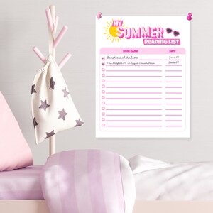 Reading Tracker Summer Organizer Bundle Teen Summer Book Log Kids ...