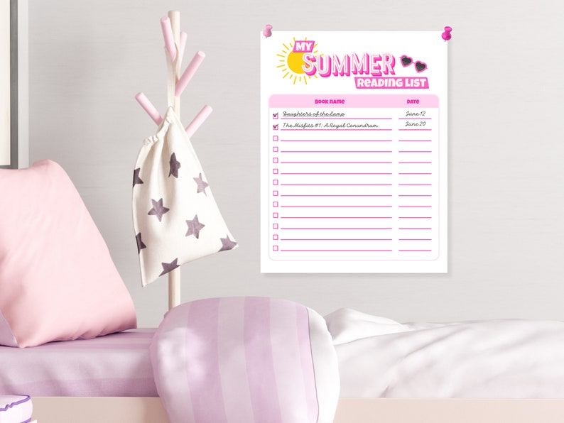 Reading Tracker Summer Organizer Bundle Teen Summer Book Log Kids ...