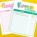 Reading Tracker Summer Organizer Bundle Teen Summer Book Log Kids ...