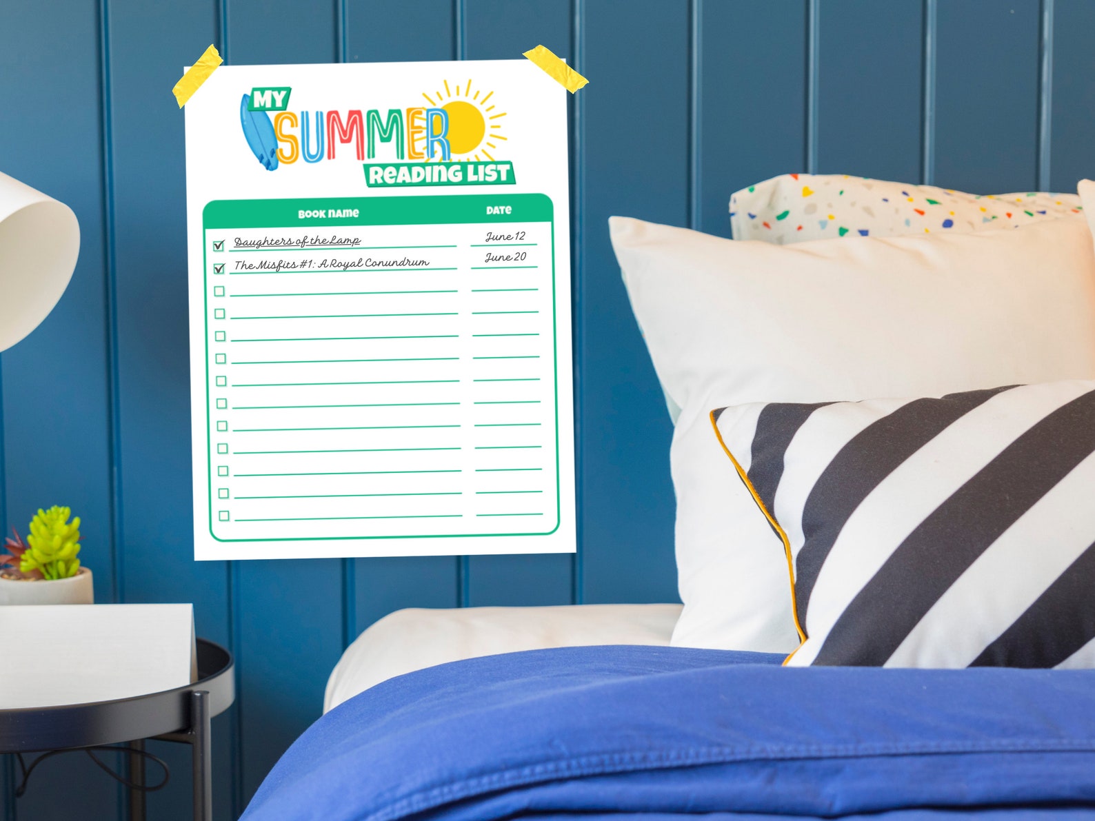 Reading Tracker Summer Organizer Bundle Teen Summer Book Log Kids ...