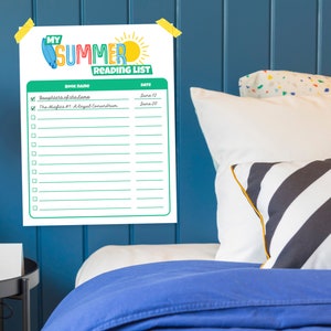 Reading Tracker Summer Organizer Bundle Teen Summer Book Log Kids ...