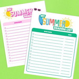 Reading Tracker Summer Organizer Bundle Teen Summer Book Log Kids ...