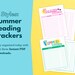 Reading Tracker Summer Organizer Bundle Teen Summer Book Log Kids ...