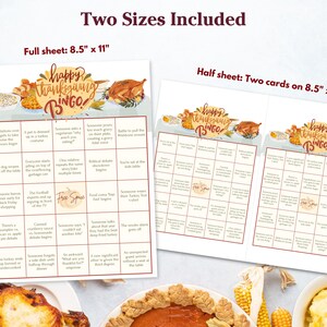 Thanksgiving Bingo Cards Printable Friendsgiving Games Cousin ...