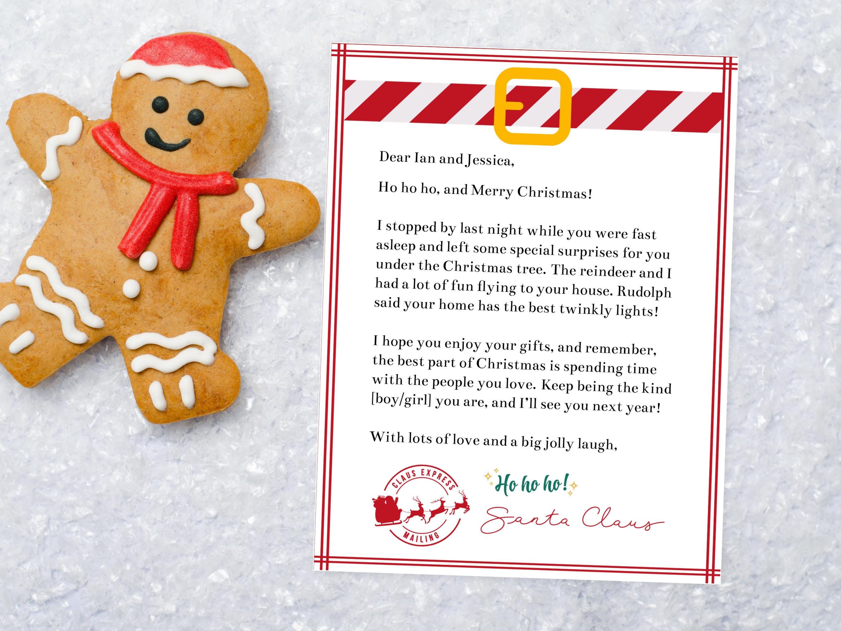 Letter From Santa Template Printable, Christmas Morning Santa Letters ...