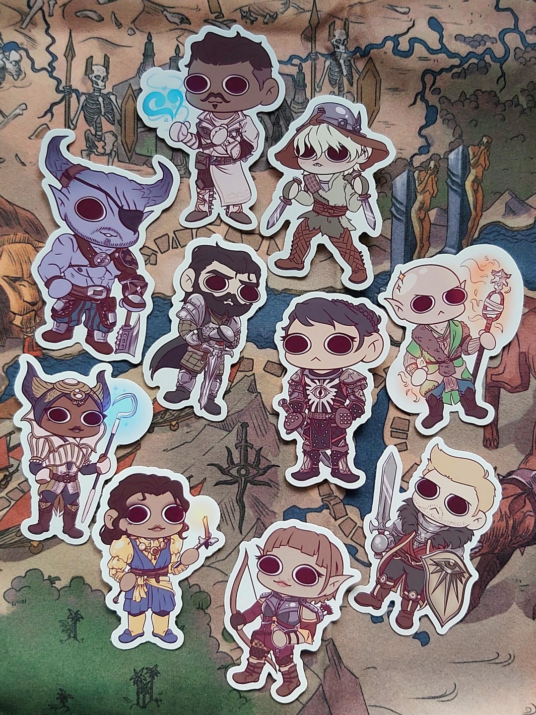Dragon Age Inquisition Goober Character Stickers - Etsy