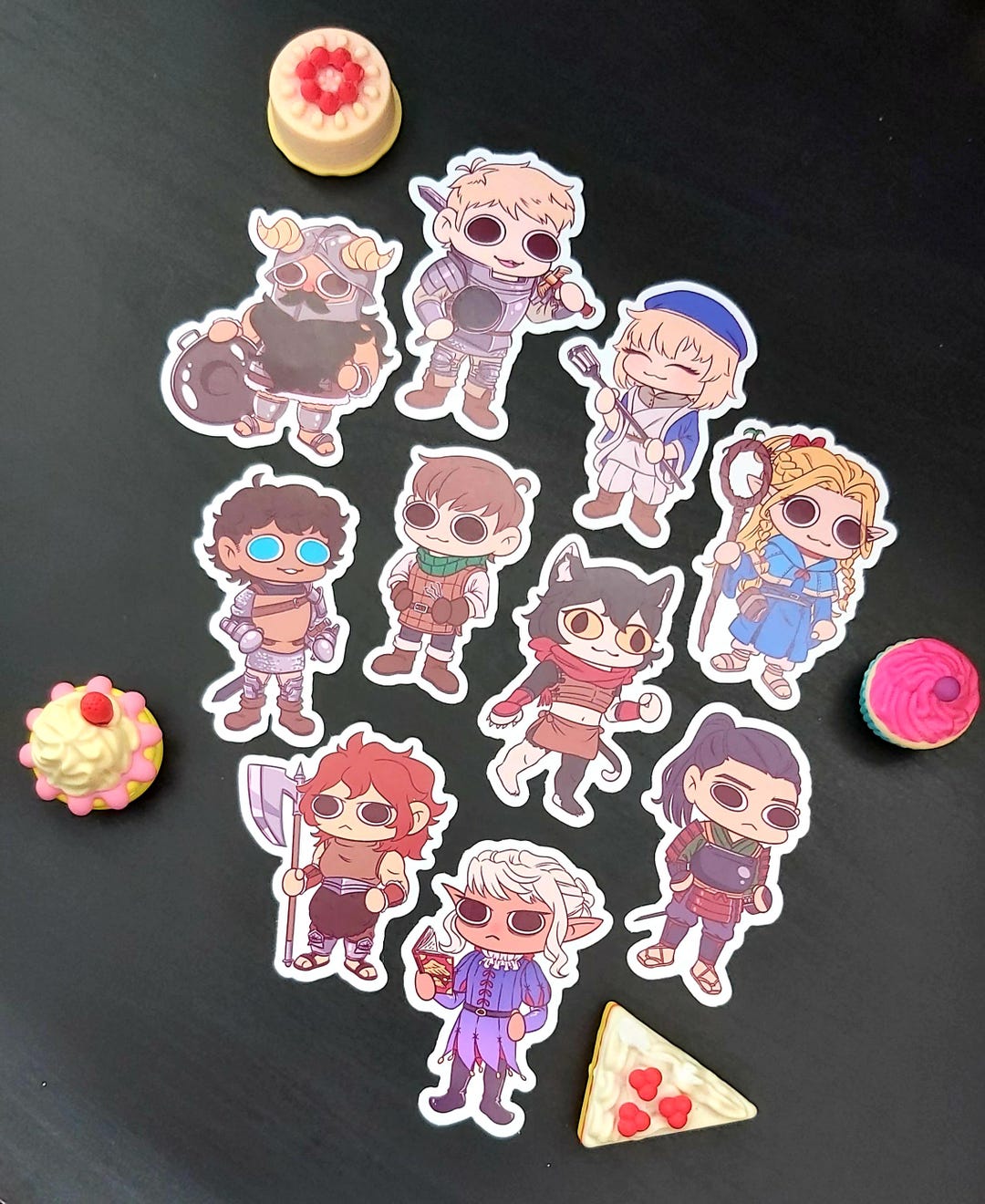 Dungeon Meshi Goober Character Stickers - Etsy