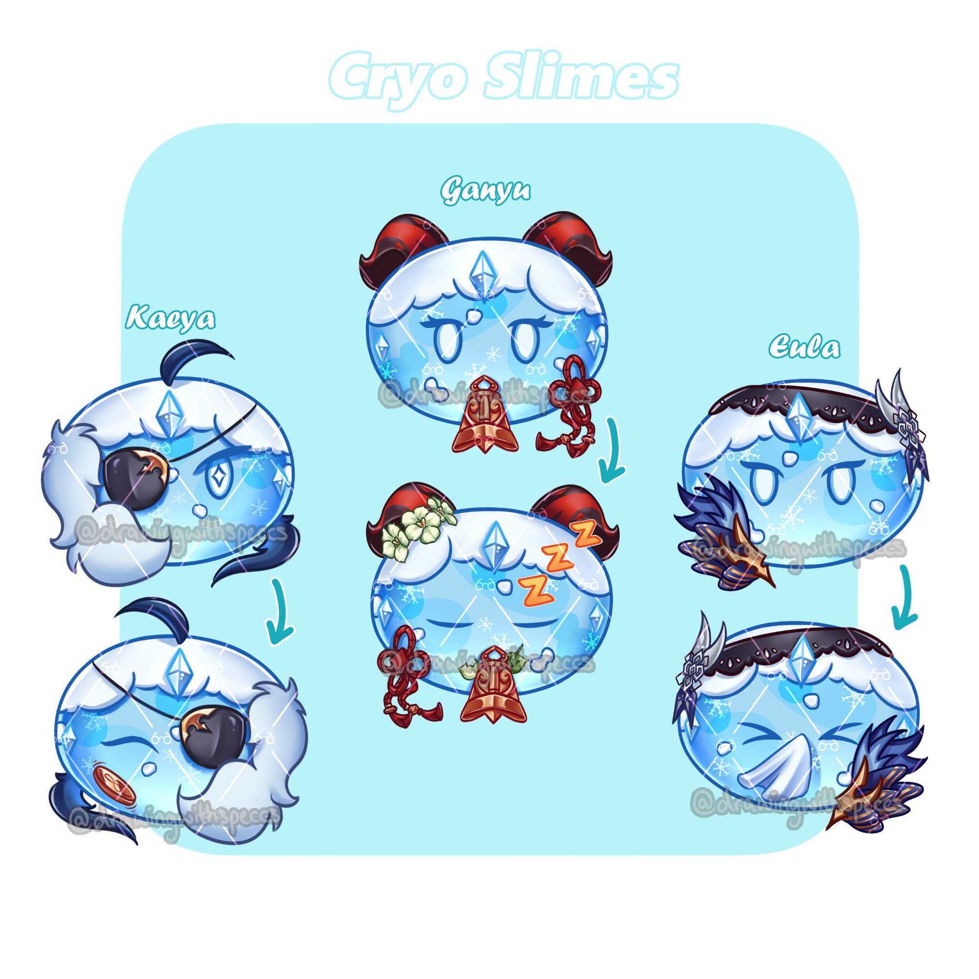Genshin Impact Slime Charms - Etsy