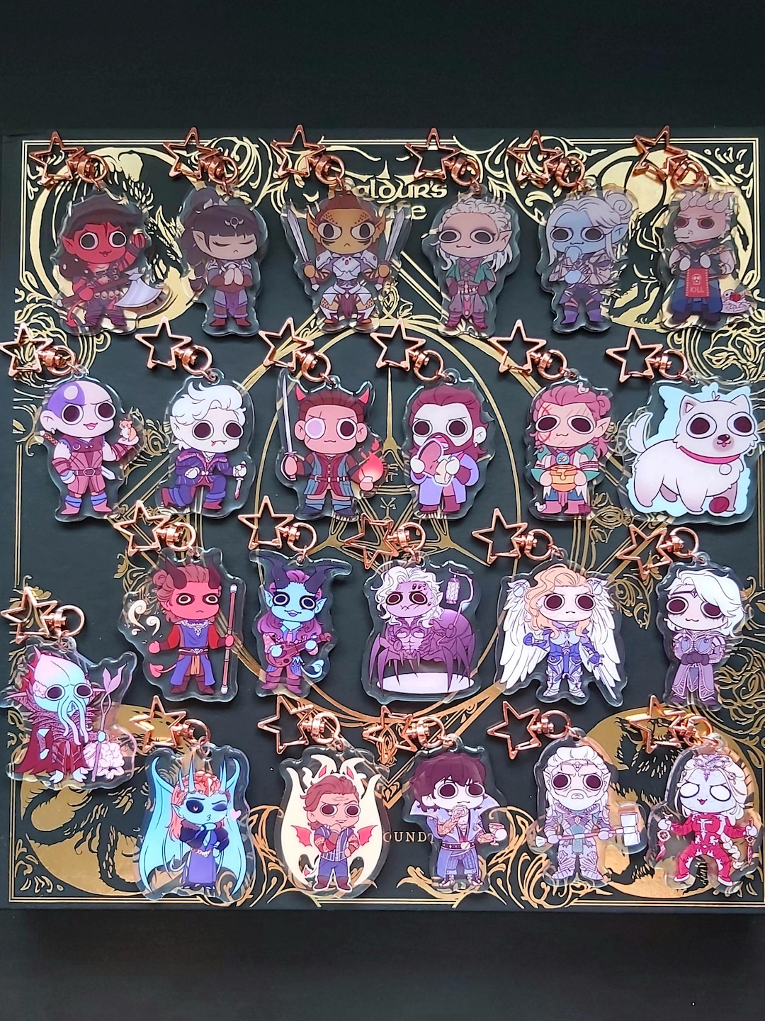 Baldur's Gate 3 Goober Character Acrylic Charms - Etsy