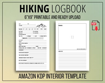 Camping Campground Journal 6x9 Canva Editable Template - Etsy