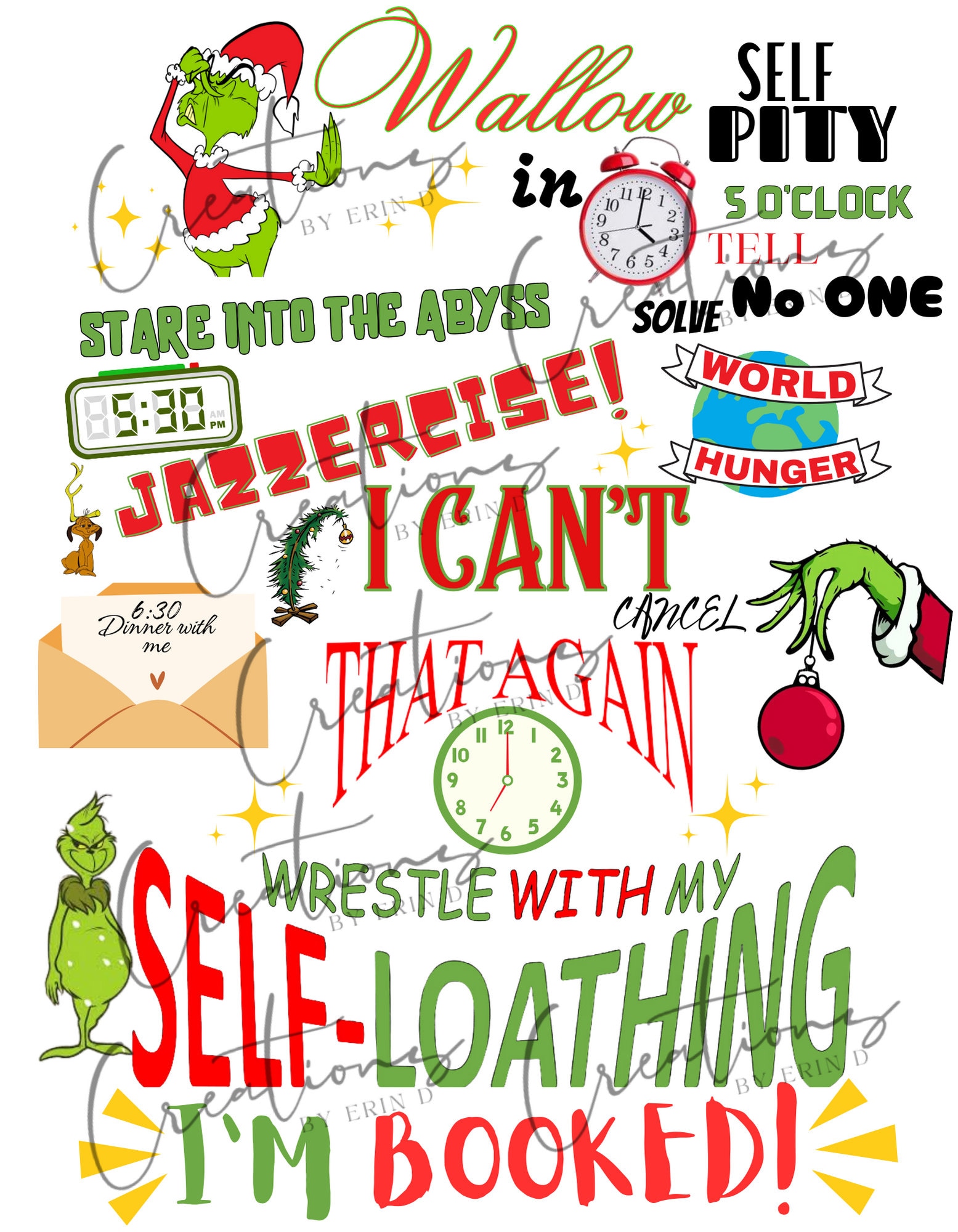 Grinch Christmas Themed SVG JAZZERCISE - Etsy