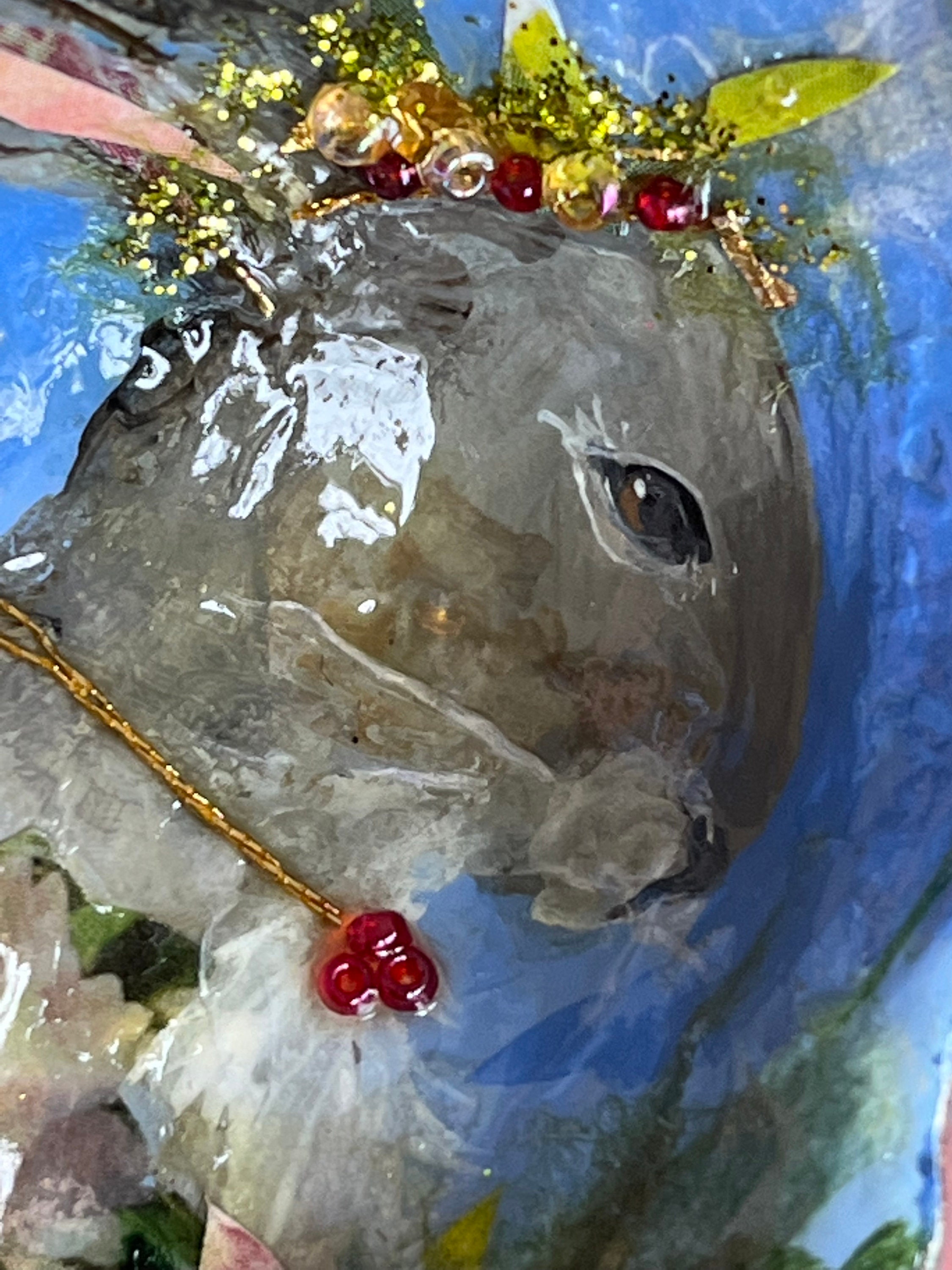 Oyster Shell fancy Rabbit - Etsy