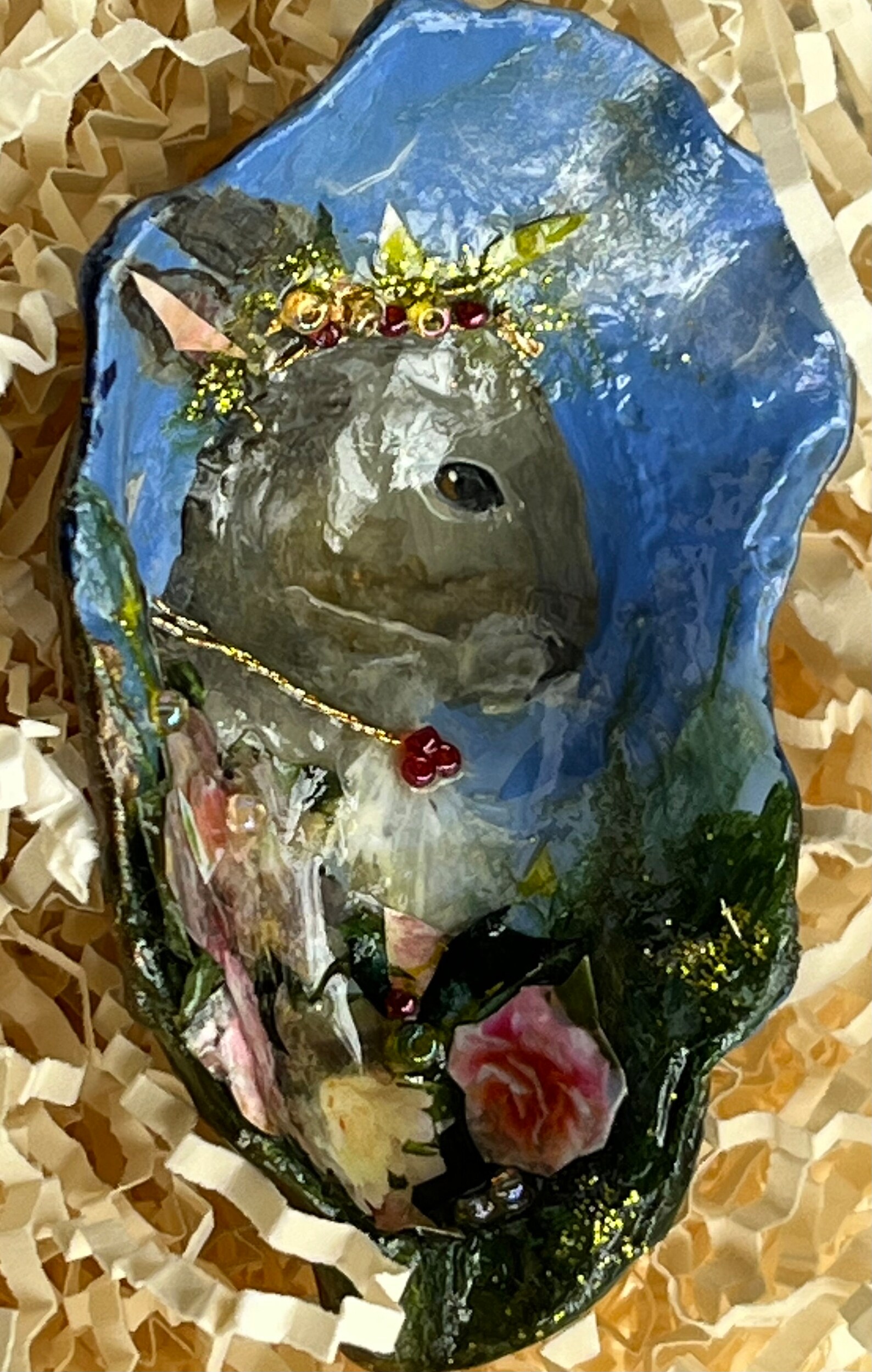 Oyster Shell fancy Rabbit - Etsy