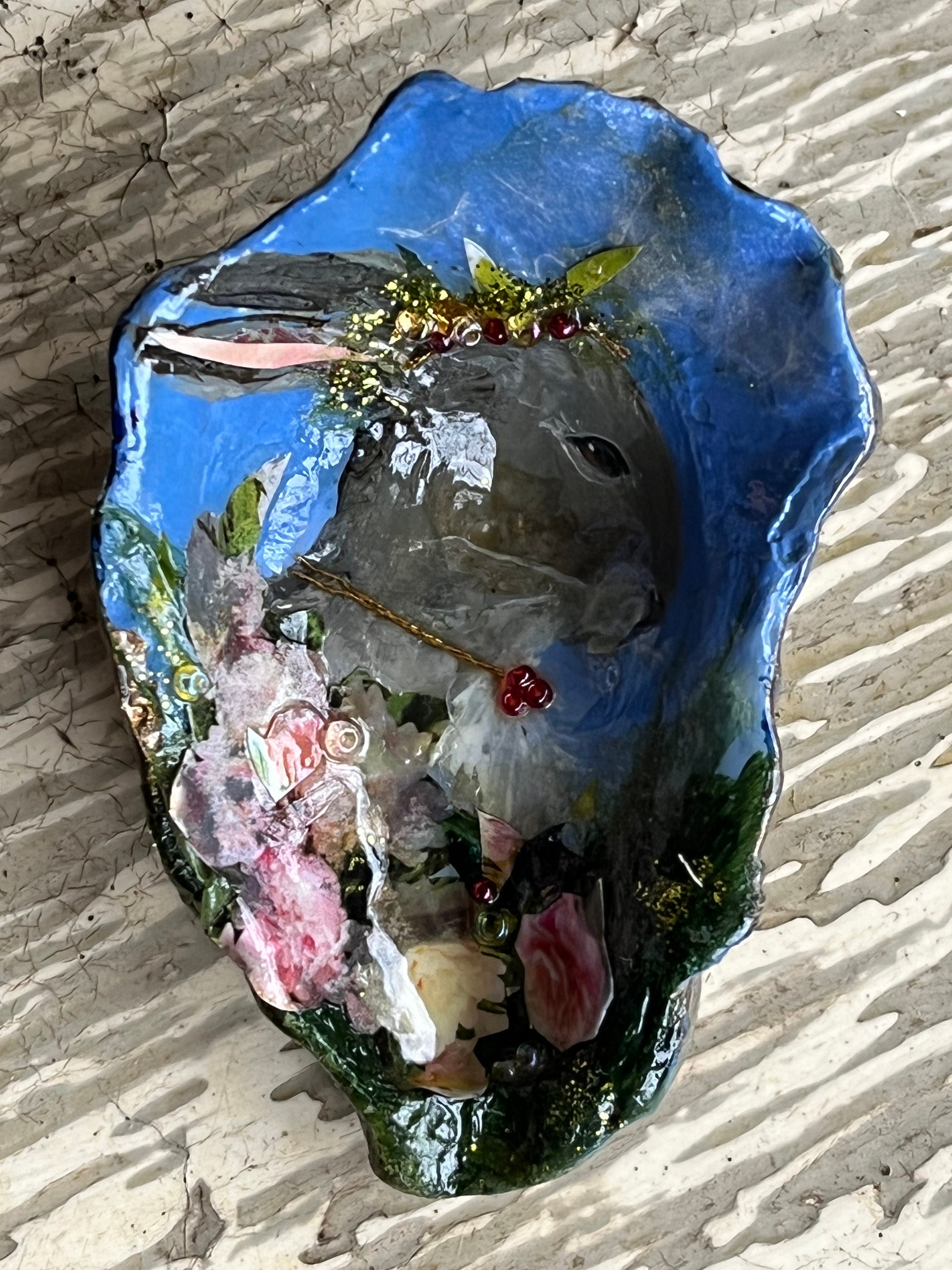Oyster Shell fancy Rabbit - Etsy