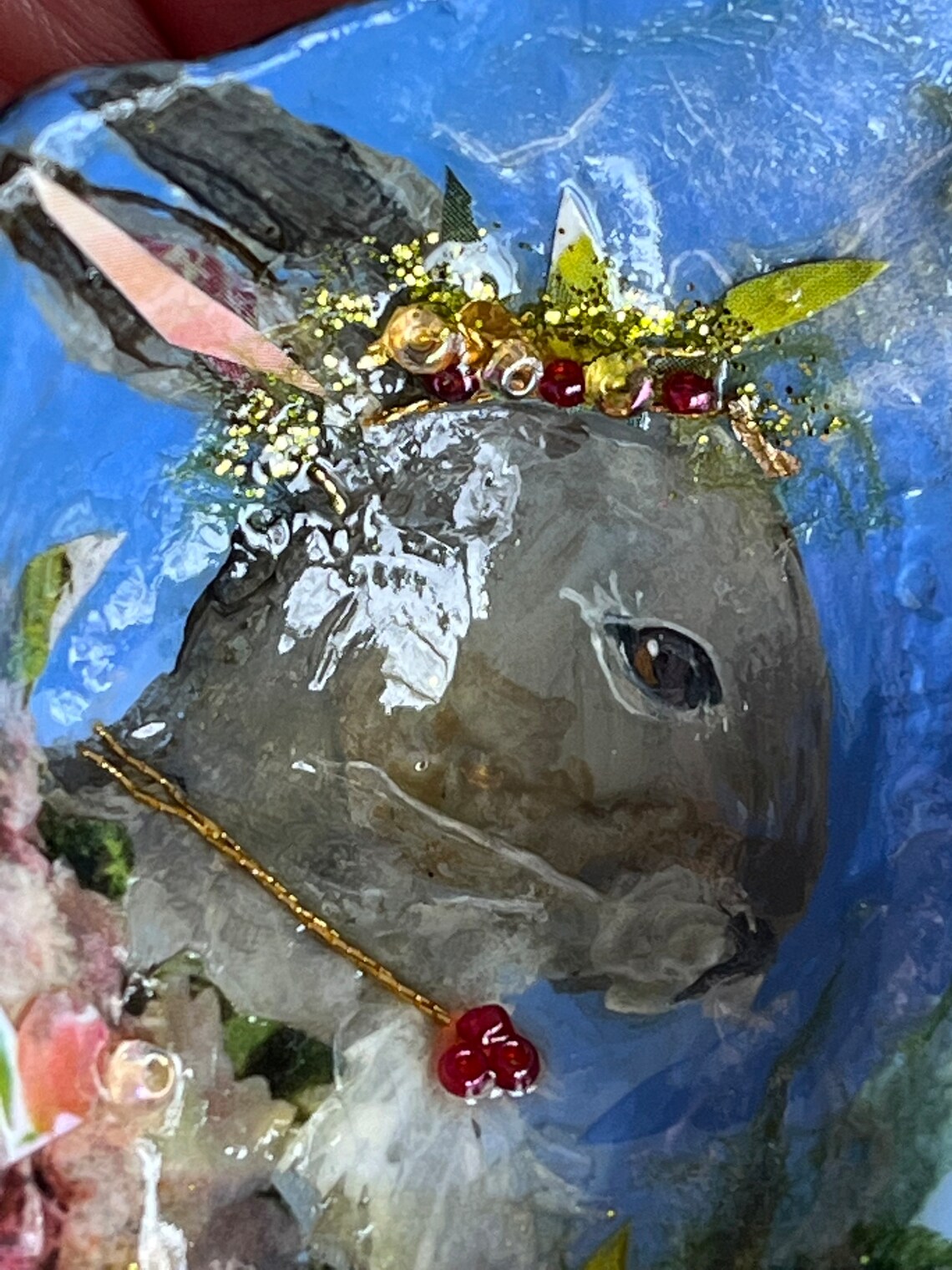 Oyster Shell fancy Rabbit - Etsy