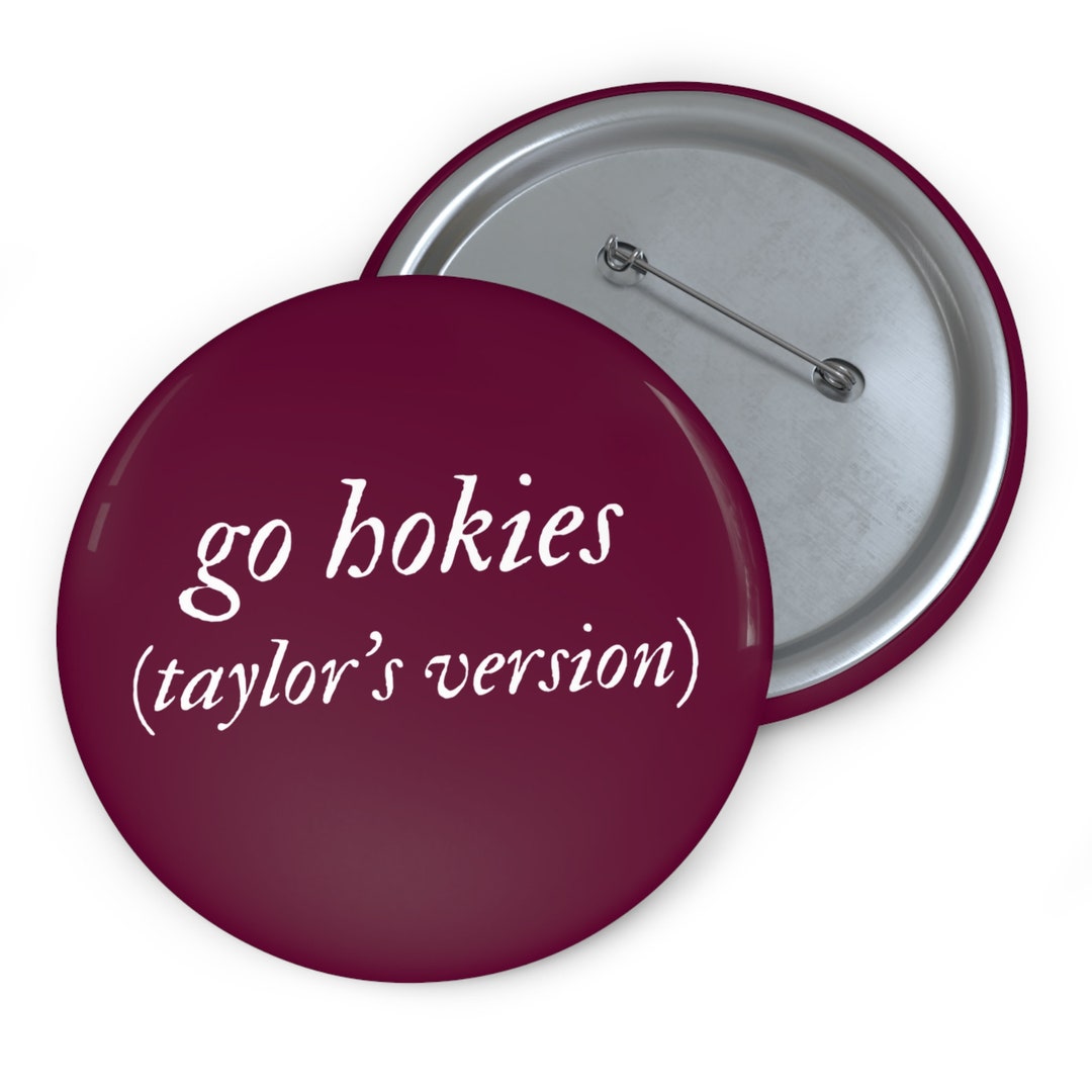 Virginia Tech Taylor's Version Gameday Pinback Football Button - Etsy