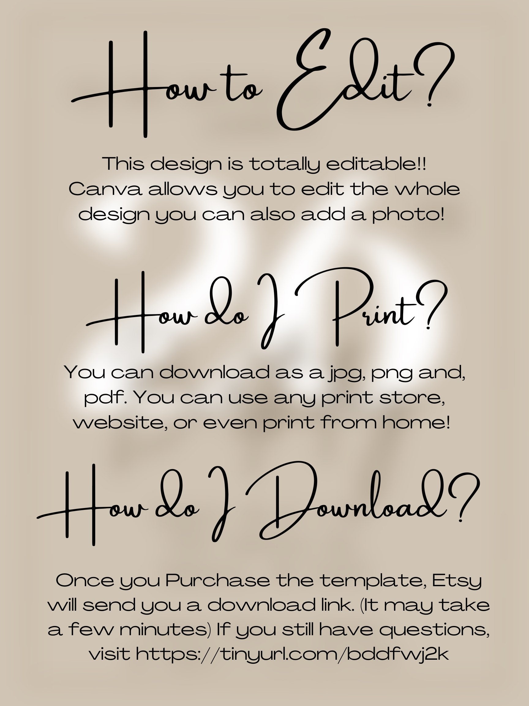 Neutral Editable Birthday Invitation Template- Modern, Minimalistic ...