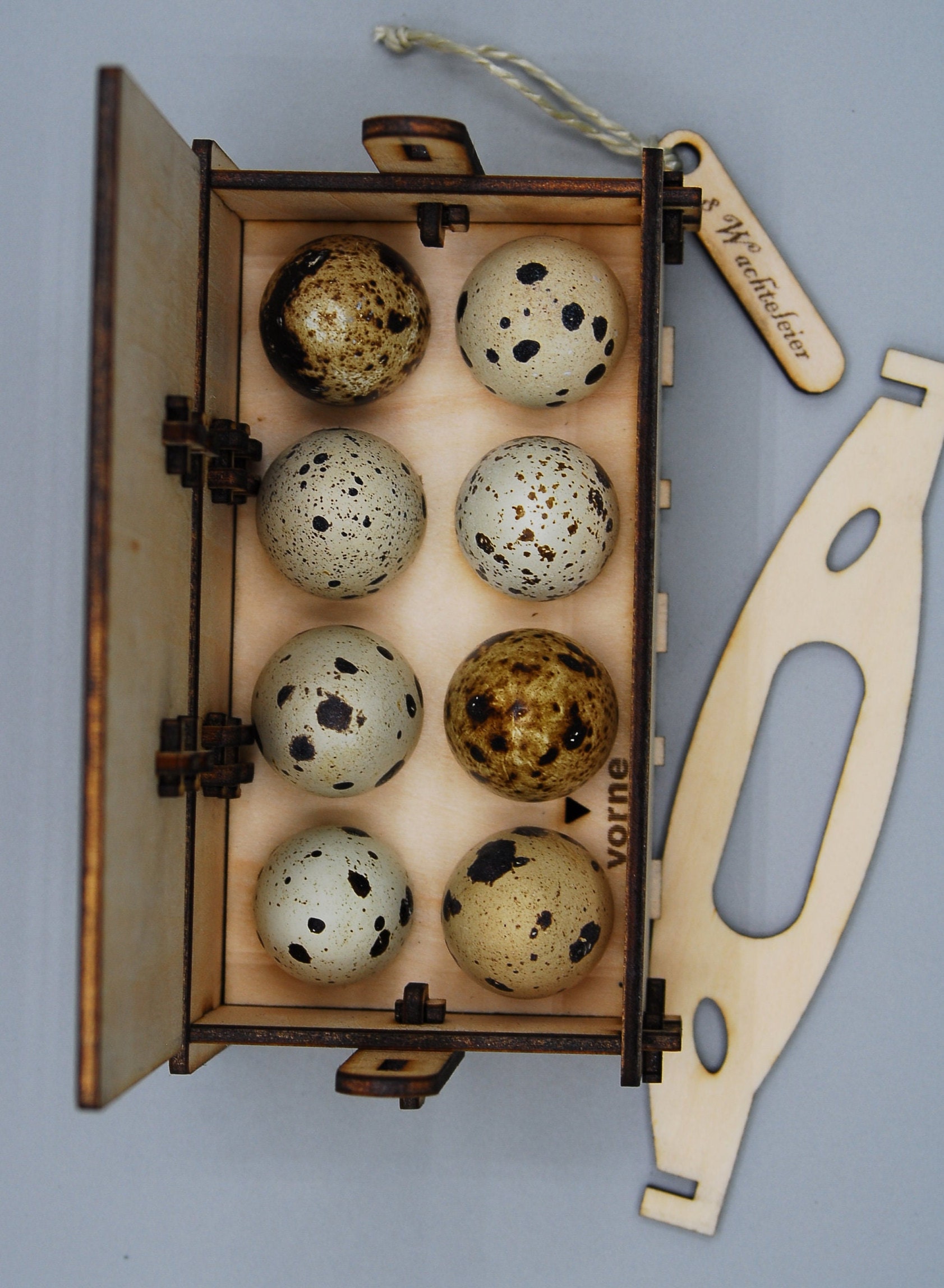 Digital Files for Laser Cut, Wooden Gift Box for Quail Eggs, Wooden Box ...