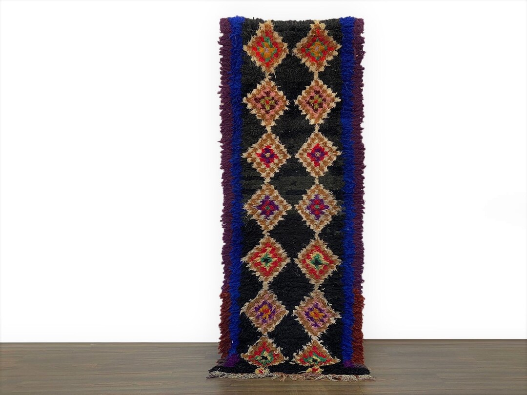 Antique Moroccan Vintage Entryway Thread Carpet Berber - Etsy