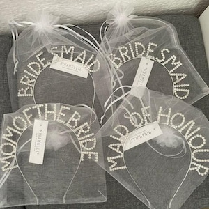 Team Bride Headband, Bridal Party Gifts, Hen Party Headband, Bridesmaid ...