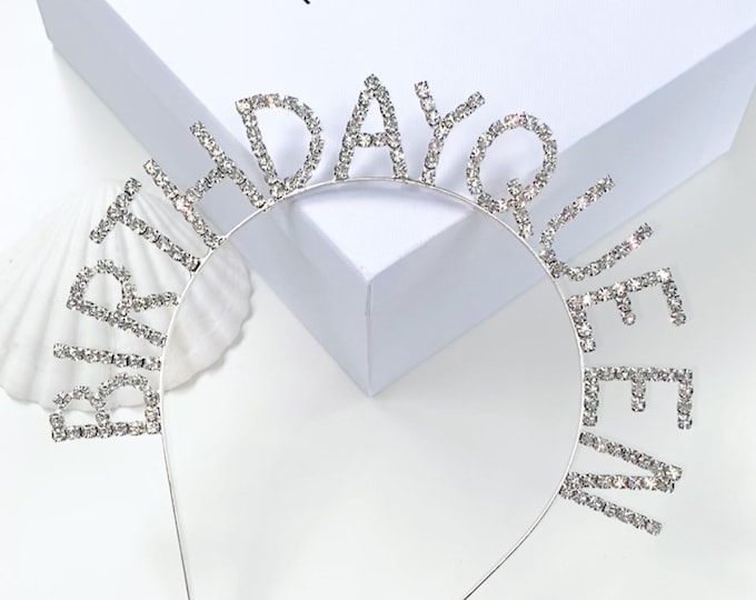 40th Birthday Headband, Birthday Crown, Birthday Girl, Birthday ...