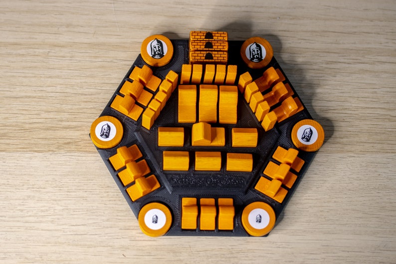 Catan Game Pieces Organiser Board All Pieces 3d Printed Eco-friendly ...