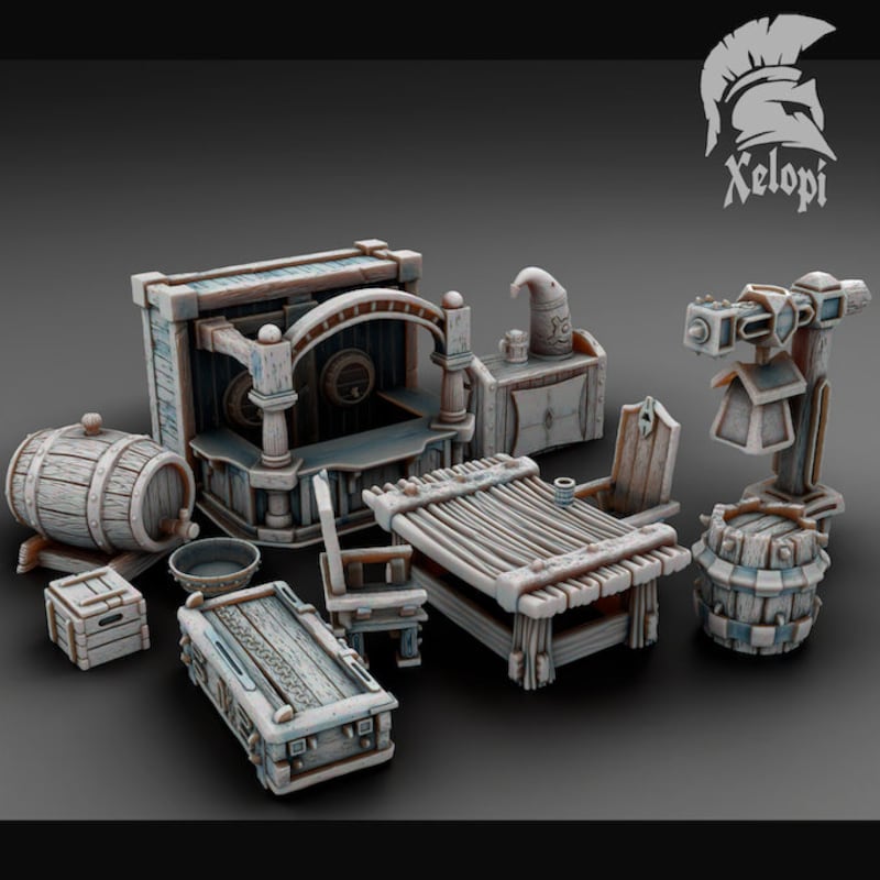 Dnd 3d Town Props - Etsy