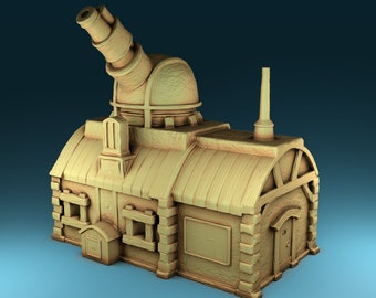 6x Middle Ages Style Buildings and Props for 3D Printing 28mm Scale STL ...
