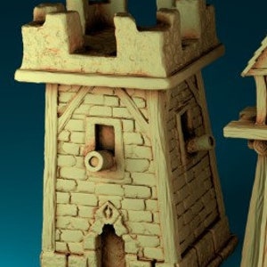 14x Middle Ages Fantasy Style Buildings Part 1 for 3D Printing - 28mm ...