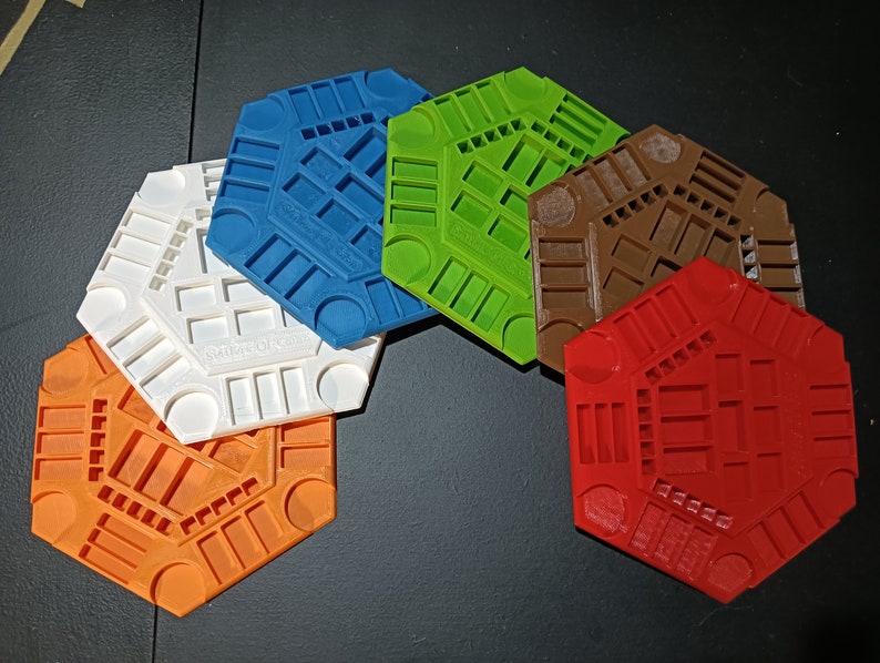 Catan Game Pieces Organiser Board All Pieces 3d Printed Eco-friendly ...